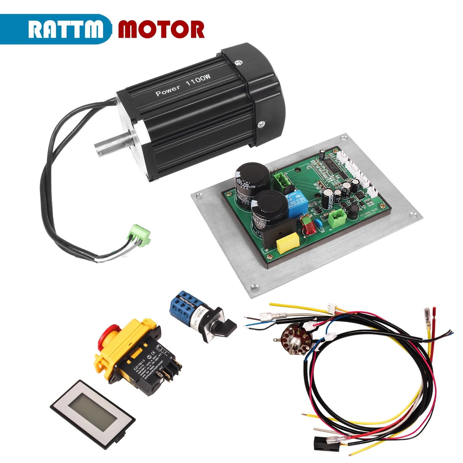 RATTMMOTOR 1100 Вт бесщеточный двигатель для токарного станка 110V/220V 220V