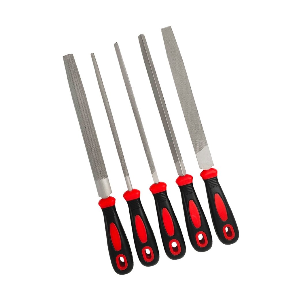 5шт 6/8/10/12 дюймов Сверхмощный Набор Напильников По Дереву Напильник-Рашпиль Круглый Плоский и Полукруглый для Столяра-Плотника Эргономичный