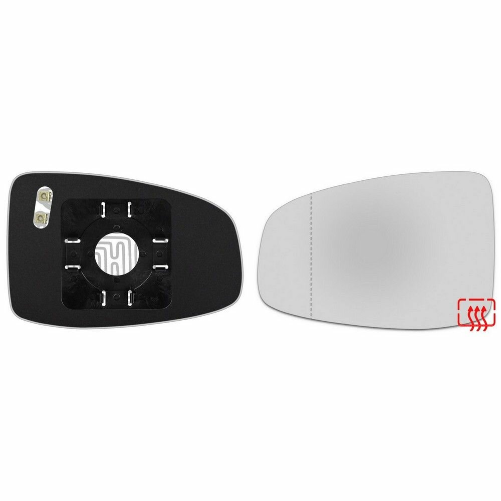 Зеркальный элемент для автомобиля HONDA Fit Shuttle II (19-22) асферика нейтральный с обогревом левый (водительская сторона)