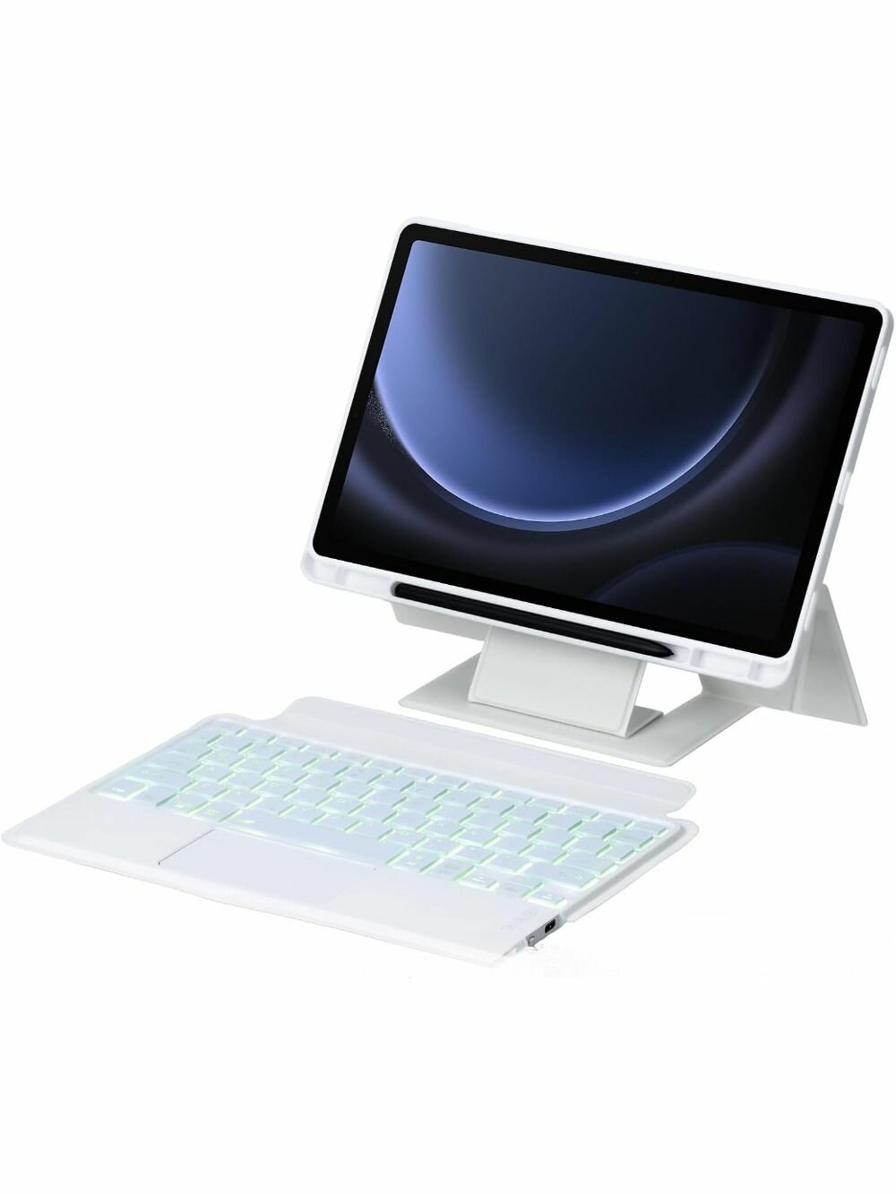 Кожаный чехол Galaxy Tab S10 FE 5G 2025Английская клавиатура