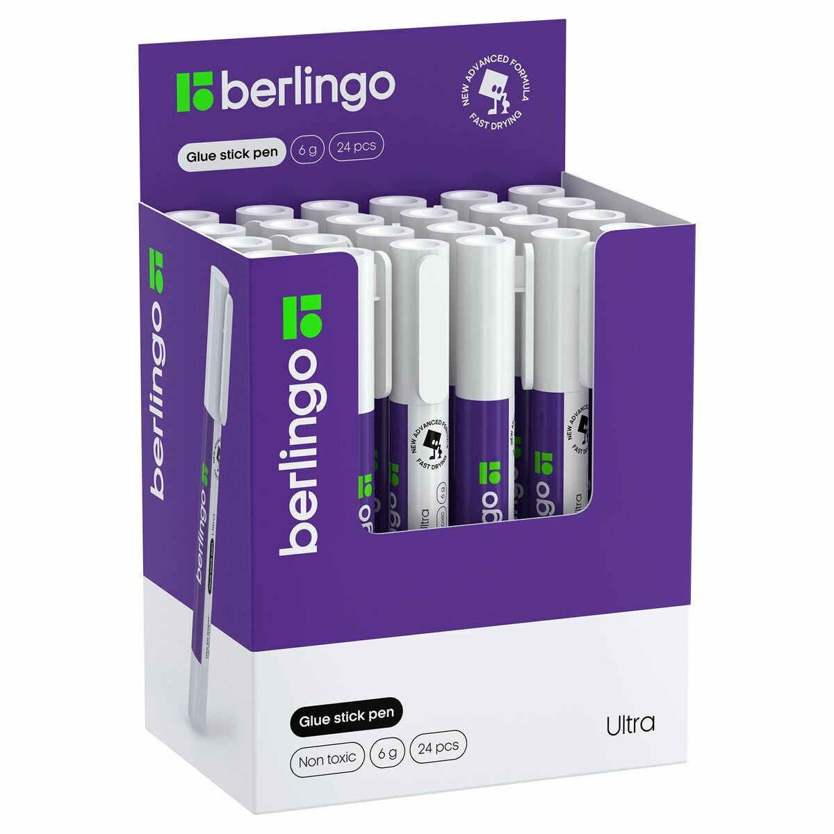 24 шт. Клей-карандаш Berlingo "Ultra", 06г, ПВП