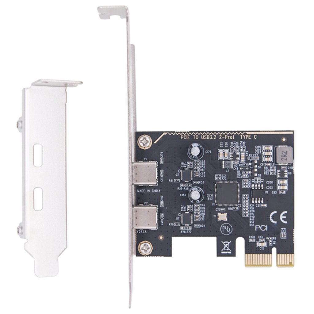Карта расширения PCI E с 2 портами USB3.2 gen1