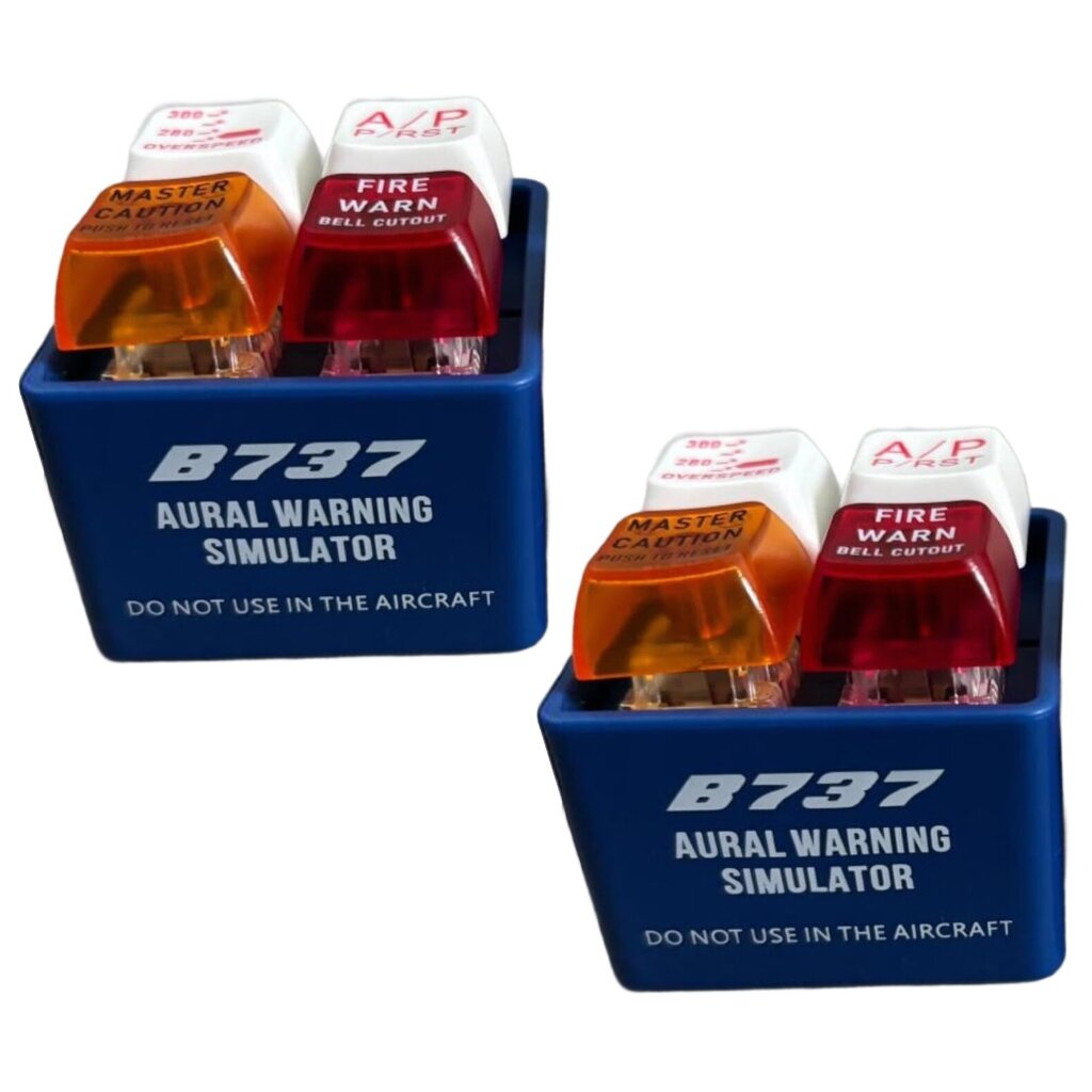 2 брелка для ключей аварийной сигнализации самолета-два синих