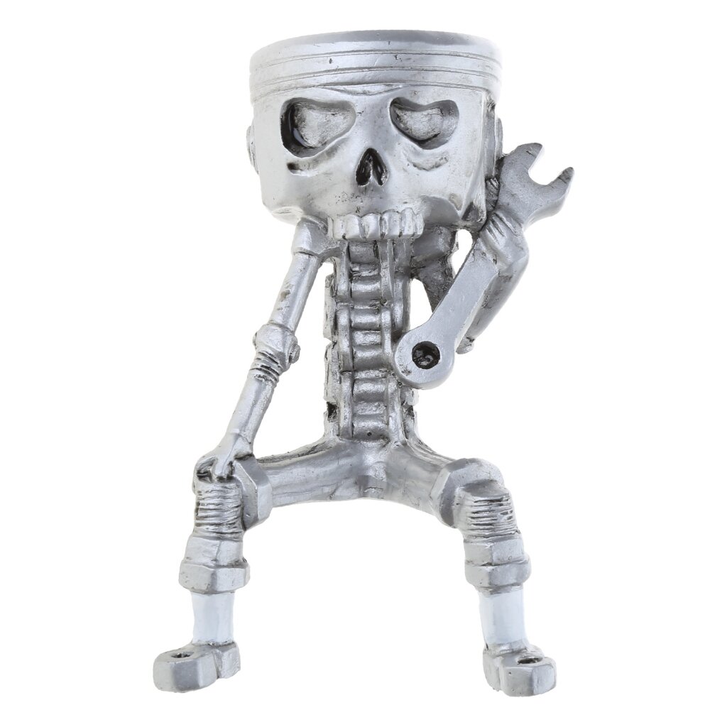 Резной поршневой череп из смолы для украшения на Хэллоуин, Новый год и вечеринки