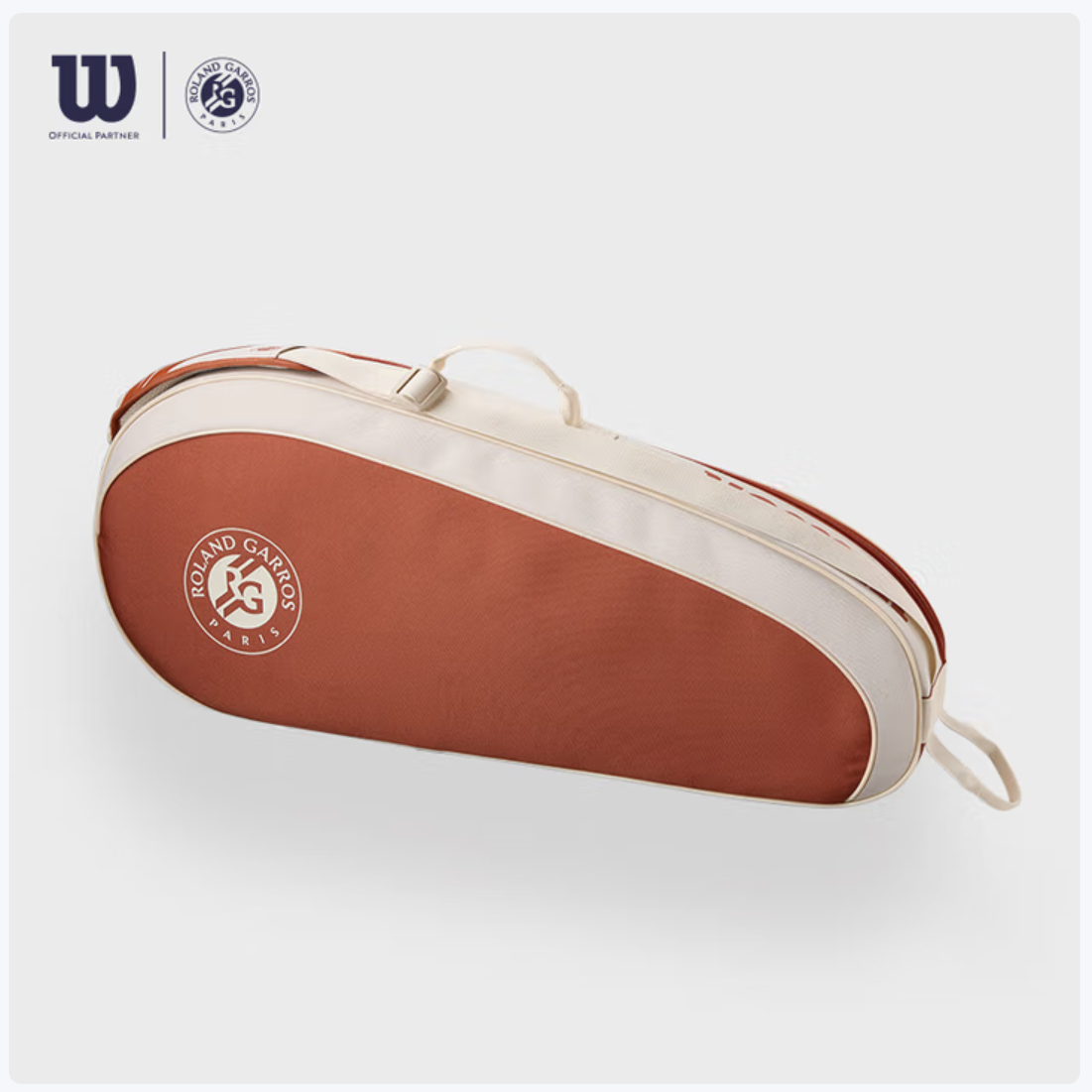 Теннисная Сумка Wilson "ROLAND GARROS 2025 TEAM ЗPК", для 3 ракеток, полиэстер