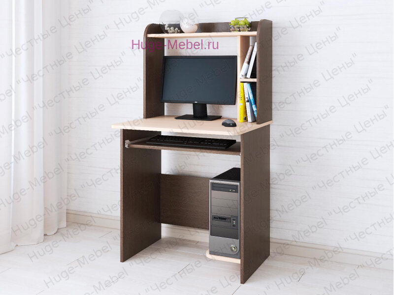 Стол компьютерный "Грета-1 Венге/Дуб"