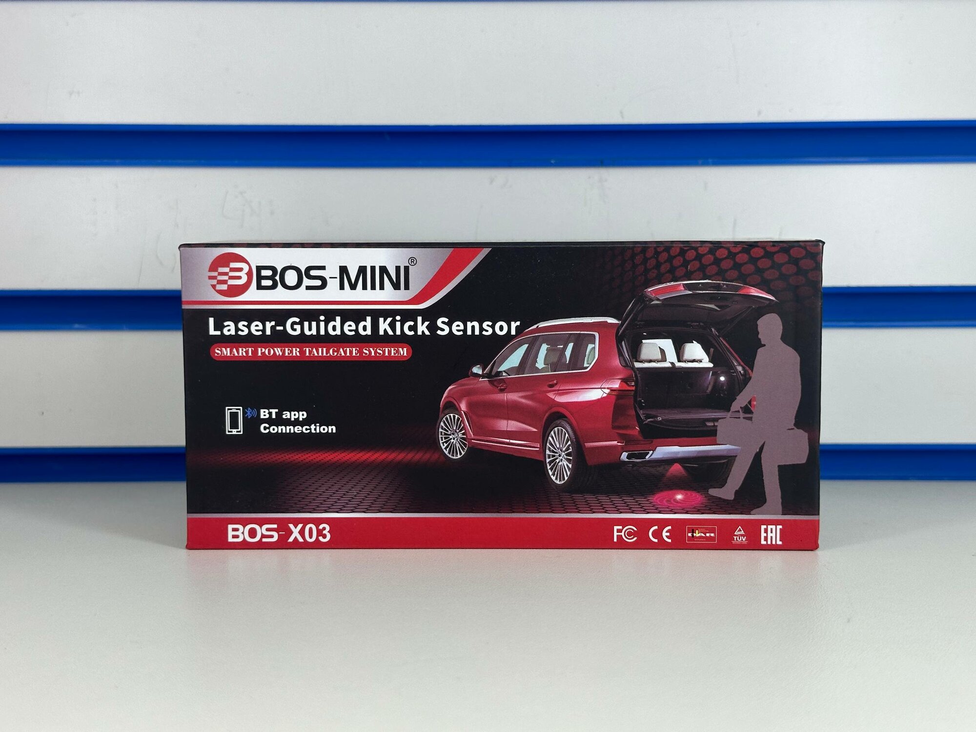 Датчик открывания багажника Bos Mini X-03, для LADA, Kia, Opel, Skoda/Volkswagen, лазерный