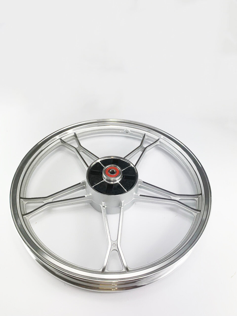 Диск литой, задний 1,6 х 17, в сборе с муфтой, мопеда Альфа (ось 12 мм)