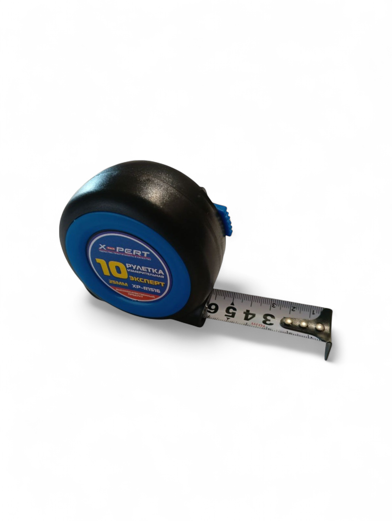 Рулетка X-PERT XP-R1516, 10м (автостоп, 25мм)
