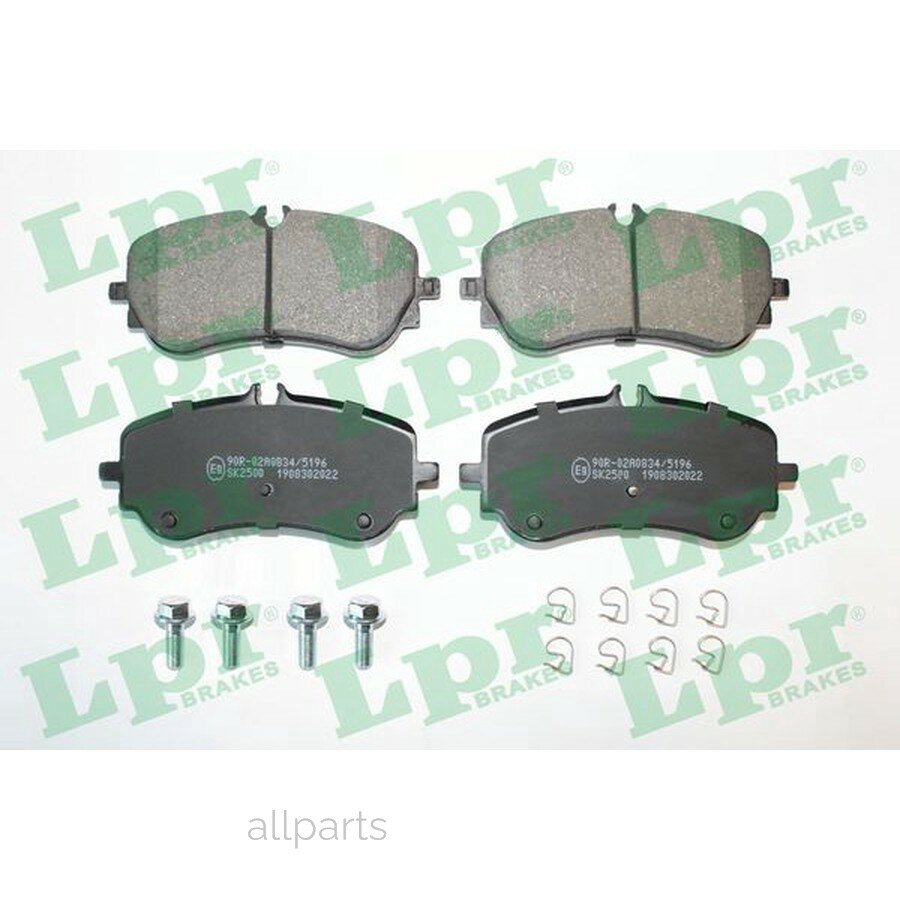 LPR 05P2022 Колодки тормозные VW CRAFTER / MAN TGE 16- задние