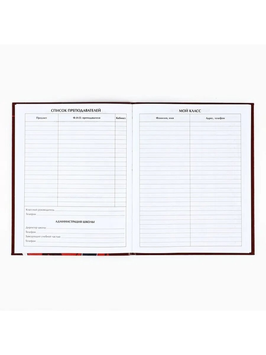 Стильный школьный дневник с аниме-дизайном