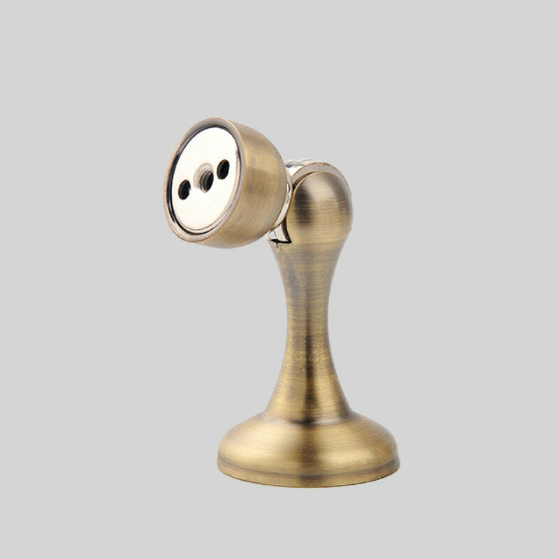 Премиальный дверной стопор из нержавеющей стали с магнитным фиксатором для домашних ванной и офисных дверей, серо-желтый