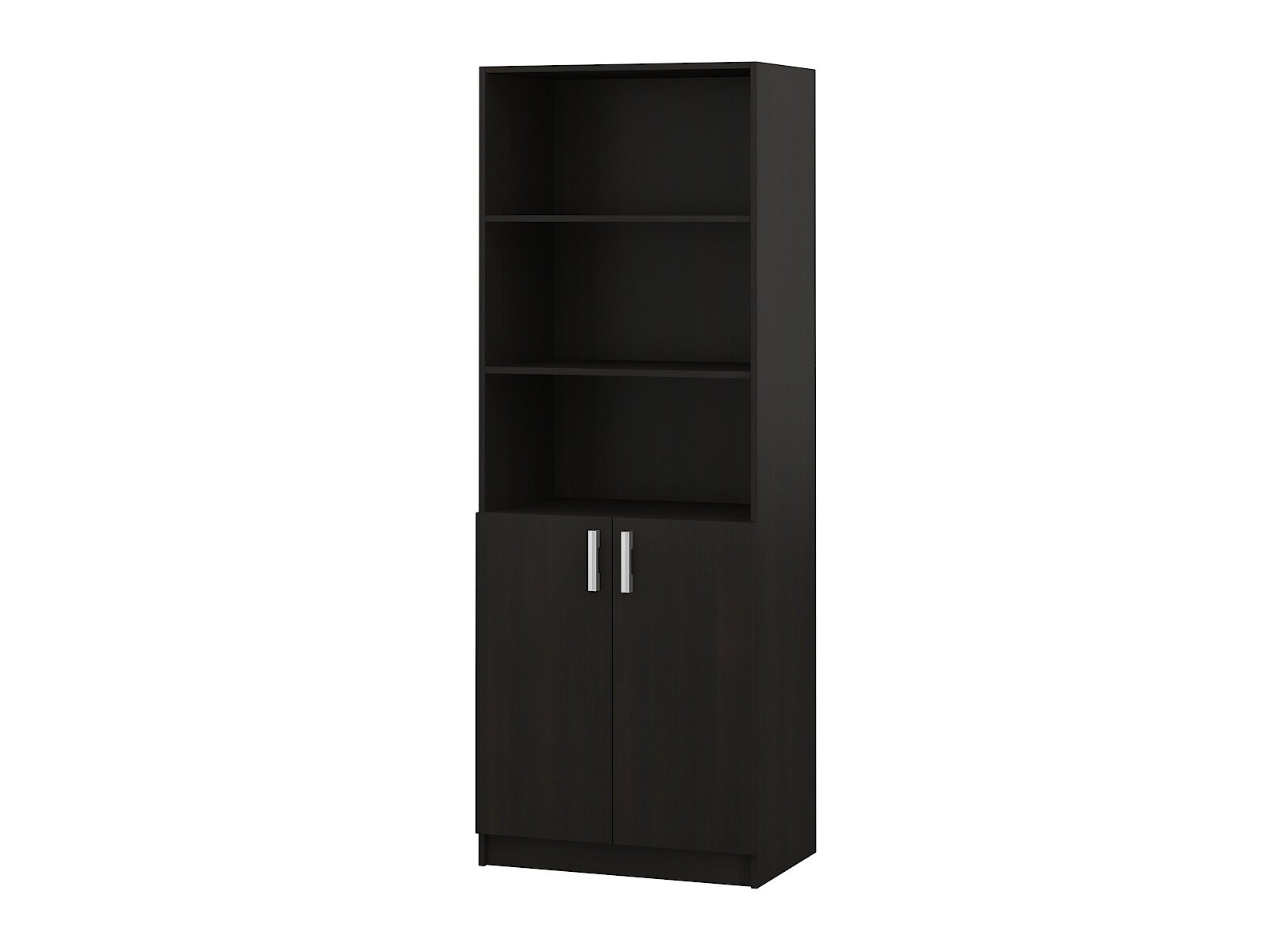 Шкаф ШО-12 (ШхГхВ) (600х440х1900), 44 кг, венге, 5 полок, 1 дверка, "Колизей мебель"