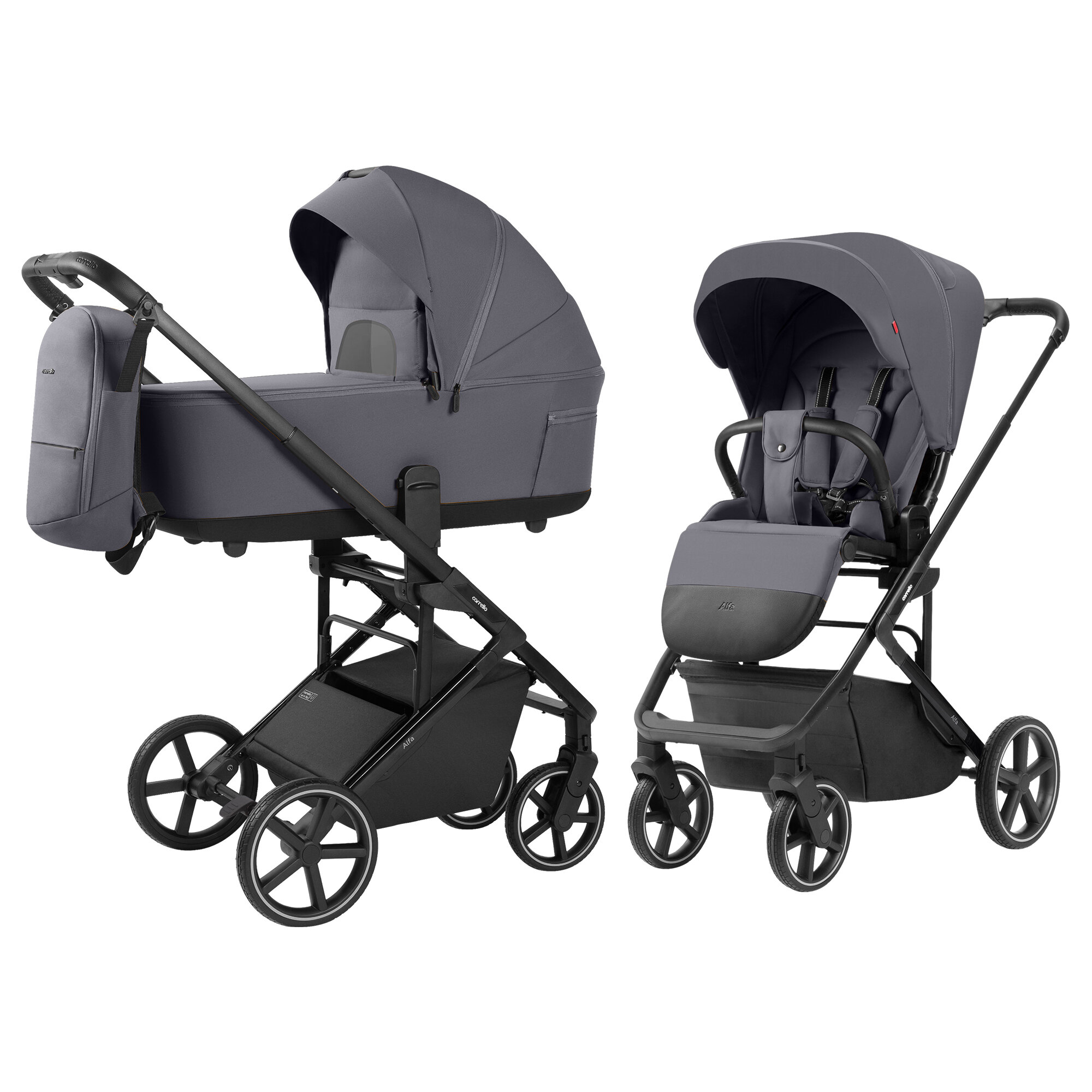 Детская коляска Carrello Alfa 2025 2в1 CRL-6522 цвет: Fashion Grey