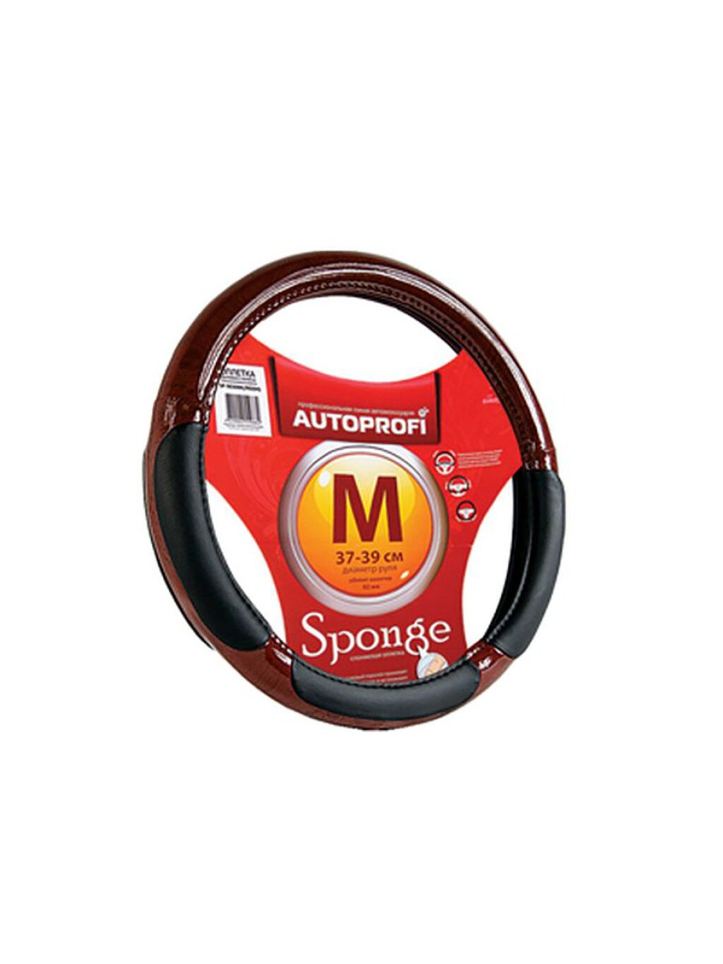 Оплётка руля Autoprofi SP-5022 BK (M) Винил черный M