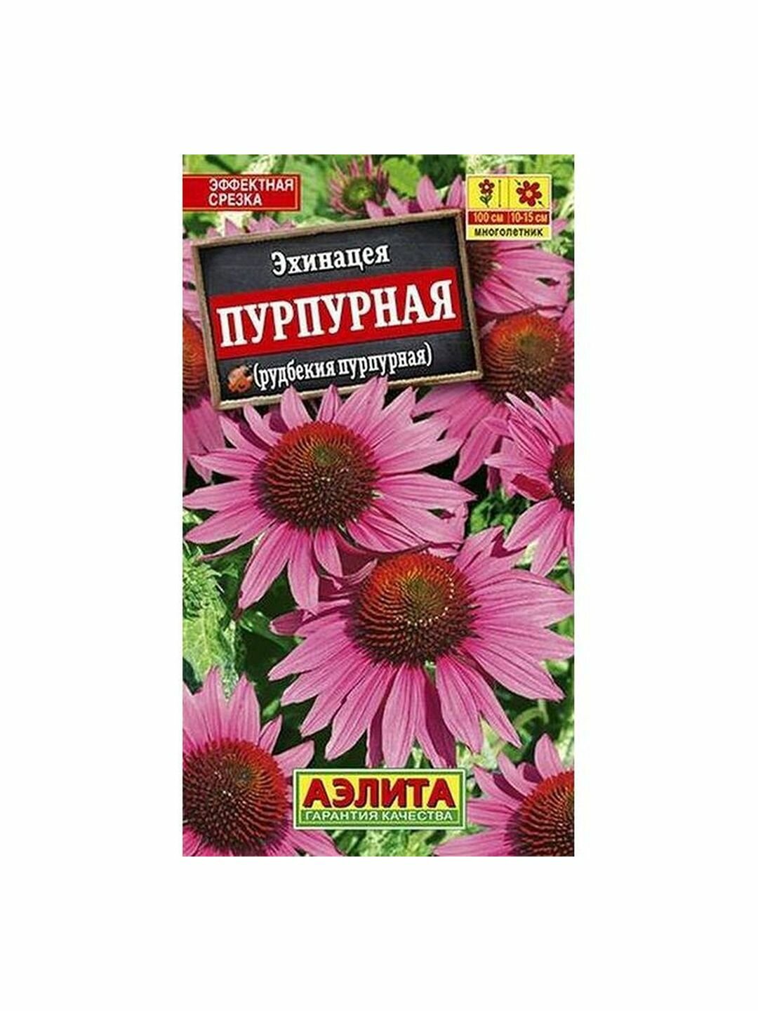 Семена Эхинацея пурпурная (Рудбекия пурпурная), многолетние, Аэлита, 1 пачка - 0.2г семян