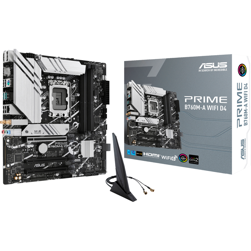 Материнская плата ASUS PRIME B760M-A WIFI D4, DDR4