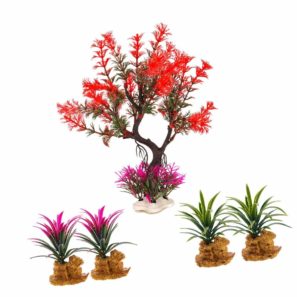 Имитация мха, дерева, комбинации воды, ландшафтного оформления аквариума для рыб-Тип первый