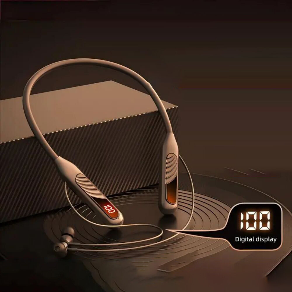 Беспроводные Bluetooth-наушники BT-8, спортивные наушники с карт-вкладышем, цифровым дисплеем, шумоподавляющей гарнитурой, Hi-Fi музыкальными наушниками