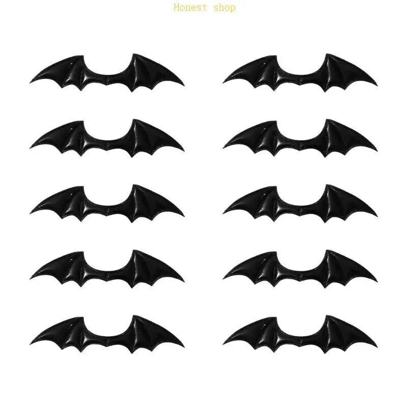 Многоразовые крылья демонов OOTDTY из искусственной кожи черный