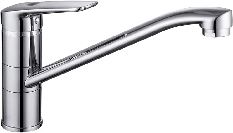 Смеситель для кухни IDDIS Male MALSB00i05 с поворотным изливом, хром, глянцевый, однорычажный, латунный, с керамическим картриджем