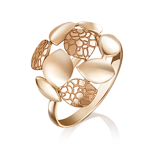 Кольцо, красное золото, 585 проба