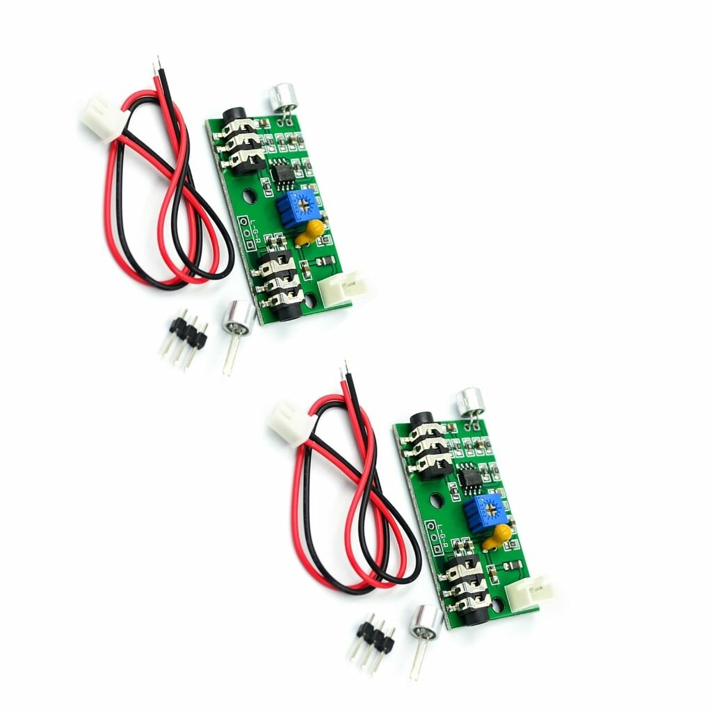 2 комплекта датчиков постоянного тока от 2,6 до 10 В, модуль микрофонного усилителя, регулируемый коэффициент усиления