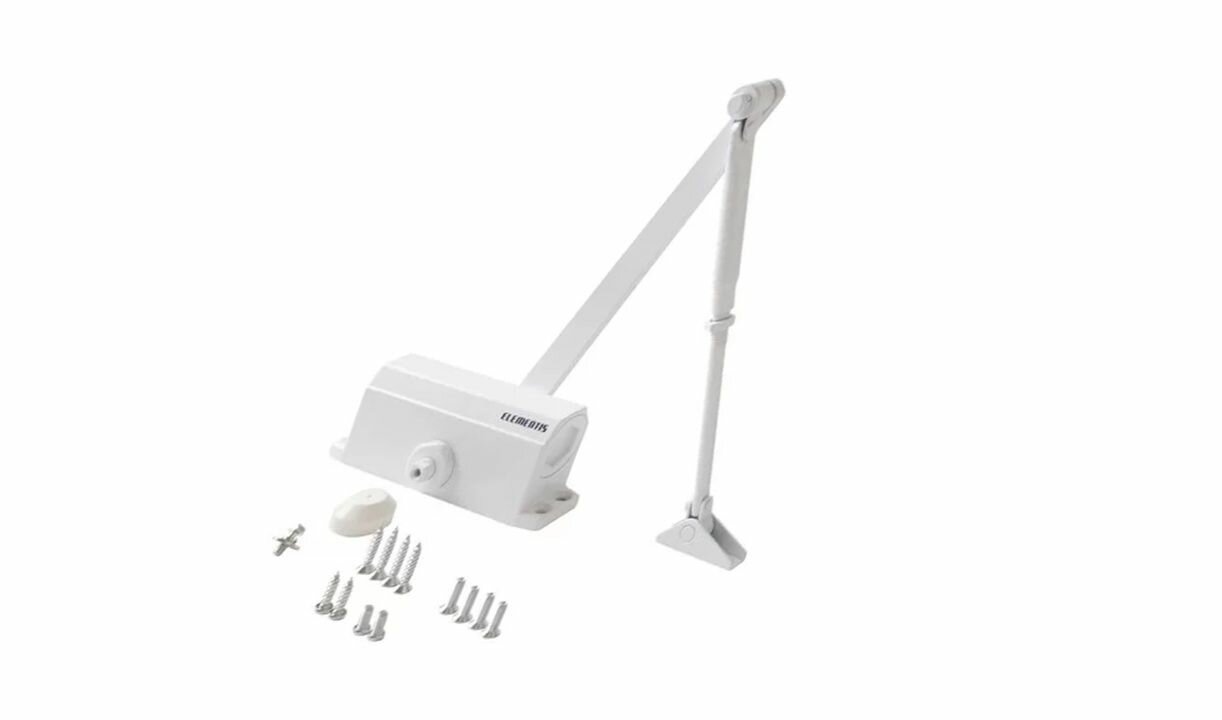 Доводчик Elementis 603 EN3 с фиксацией Белый RAL9016 1 шт