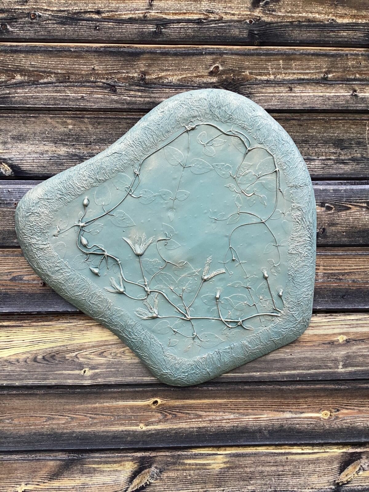 Панно из гипса, декор на стену, украшение интерьера, ботанический барельеф, Картина "Шепот лепестков", ручной работы, 60x57x2 см