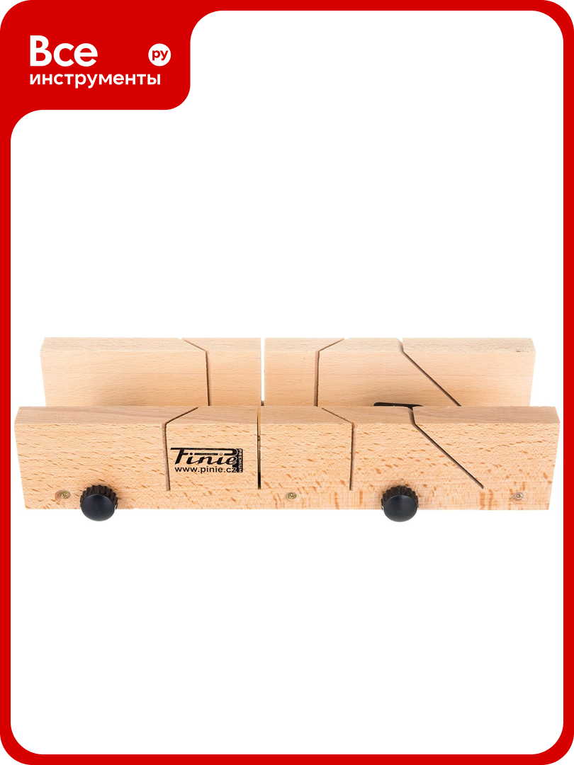 Стусло из бука с фиксатором PINIE 300х65х38мм 28-300653819PremiumPlus, Стусло имеет зажимы и фиксатор
