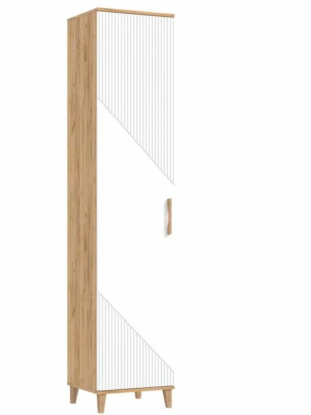 Ирис пенал закрытый 45 см. Браш Вайт, Дуб Крафт