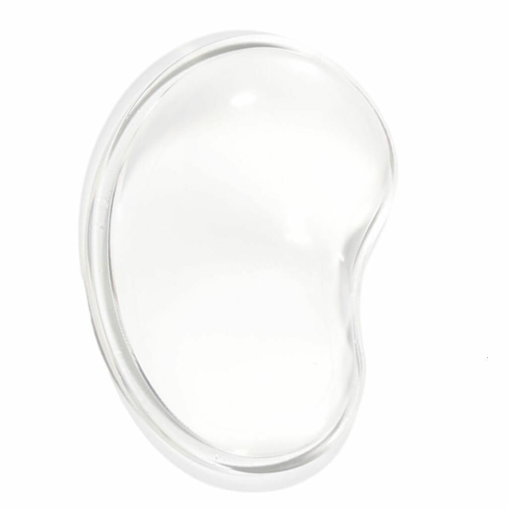 Силиконовый 3D волнистый гелевый коврик для мыши в форме сердца, Белый