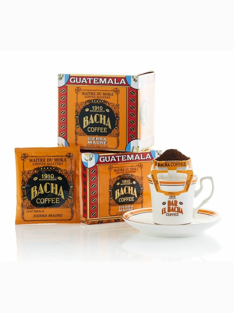 Дрип-пакеты BACHA кофе Гватемала SIERRA MADRE