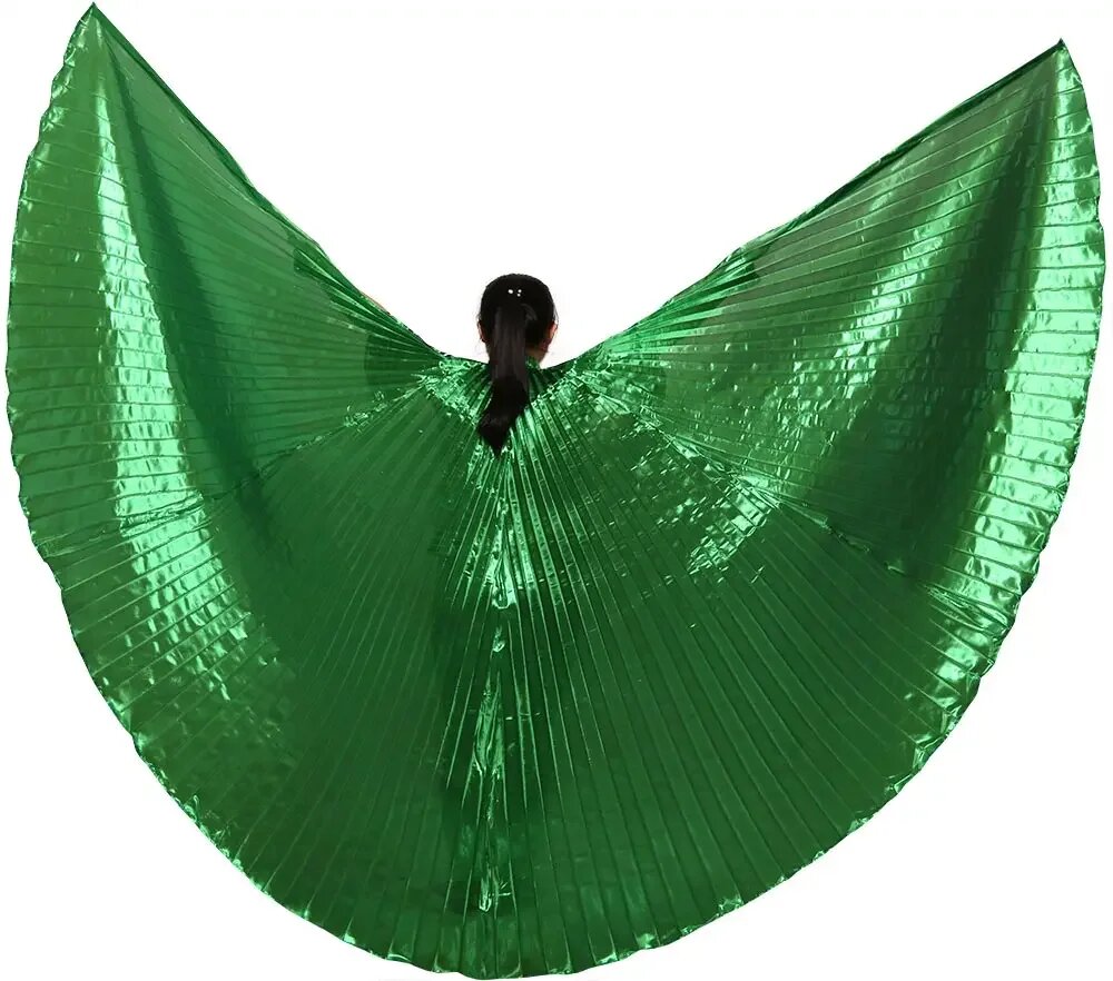 Крылья для танца живота YI NA SHENG WU Изумрудный, Green