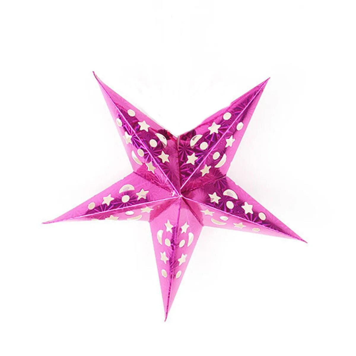 Бумажный абажур звезда 30 см Rose Red