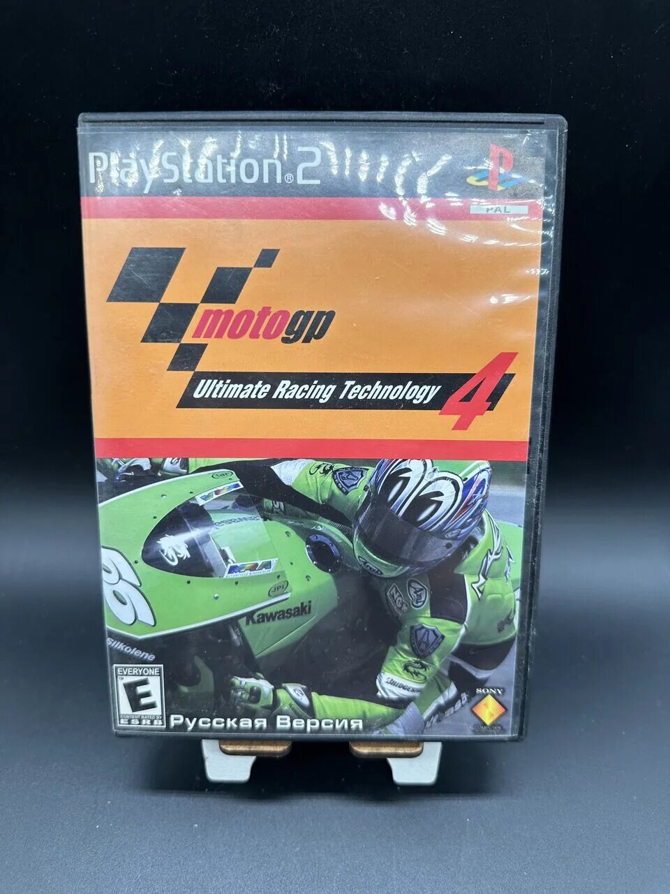Диск с игрой Moto GP 4 на PlayStation 2 прошитую