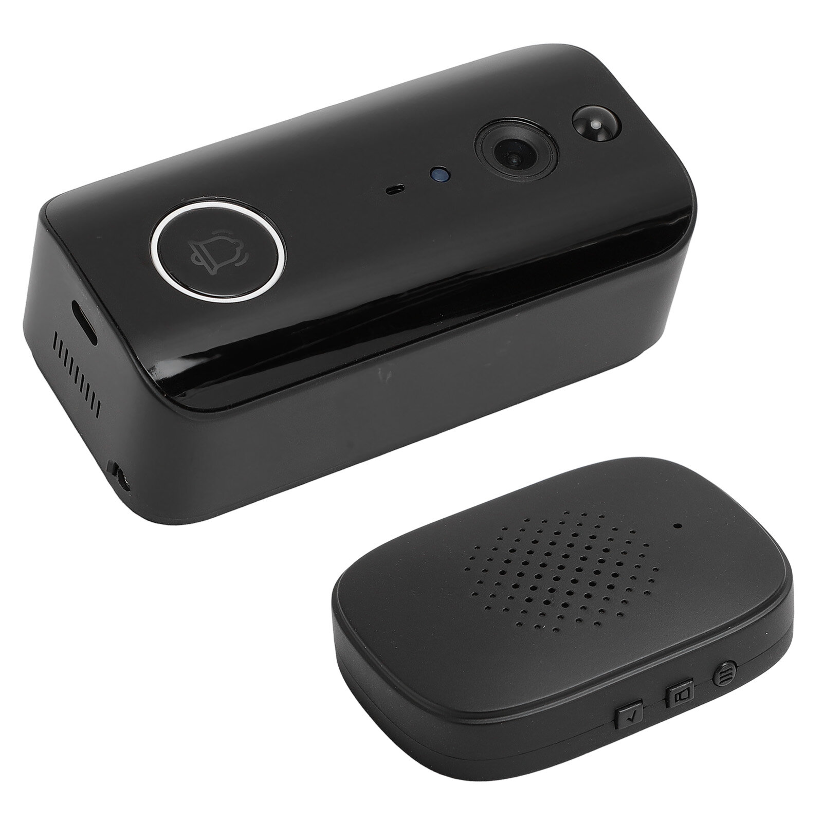 Дверной звонок с камерой 1080P, беспроводной, 2-сторонней связью, инфракрасным датчиком движения, инфракрасным ночным видением, преобразованием голоса, шумоподавлением, 4000 мАч, видеодомофон