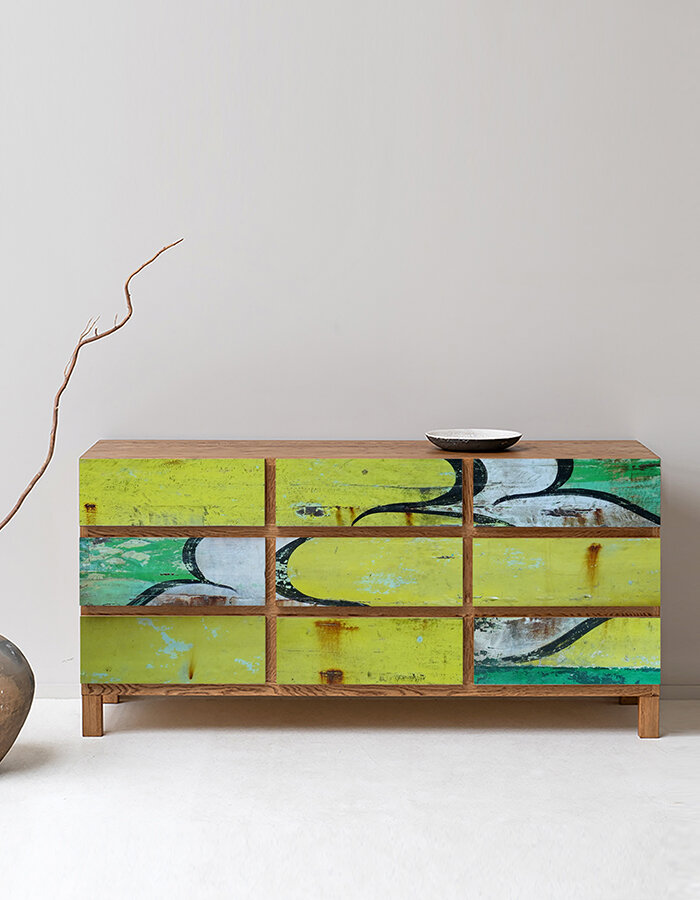 Комод для одежды и хранения вещей деревянный 150см. Массив тика и дуба.