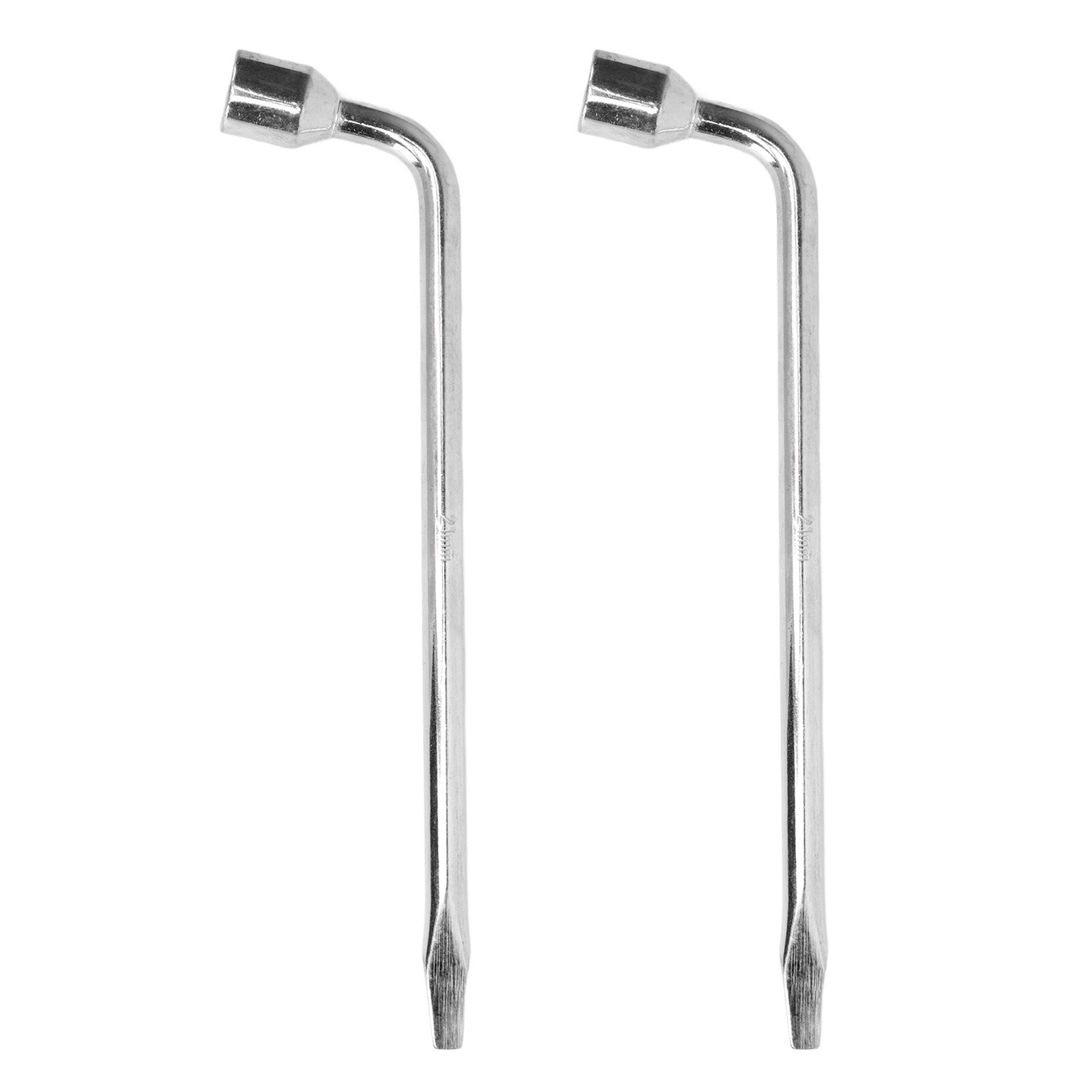 2 шт. гаечный ключ для запасного колеса автомобиля 21 мм L-образный шестигранный ключ с прорезью для гайки