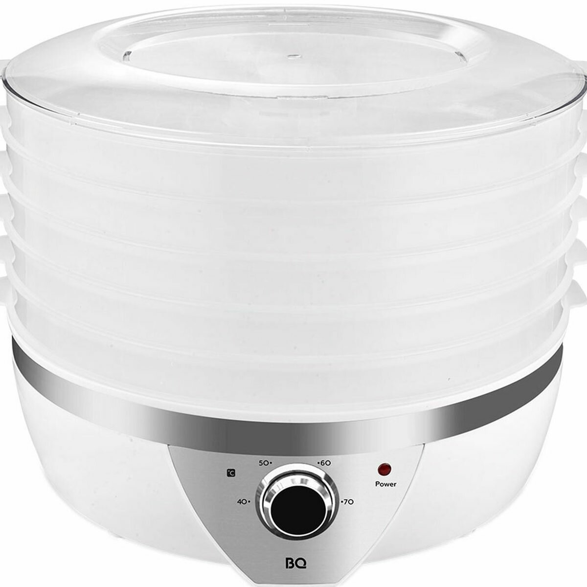 Сушилка для овощей BQ FD1002, объём 7,5л, 500Вт, 5 поддонов, механическое управление, белая (86196540), 2шт.