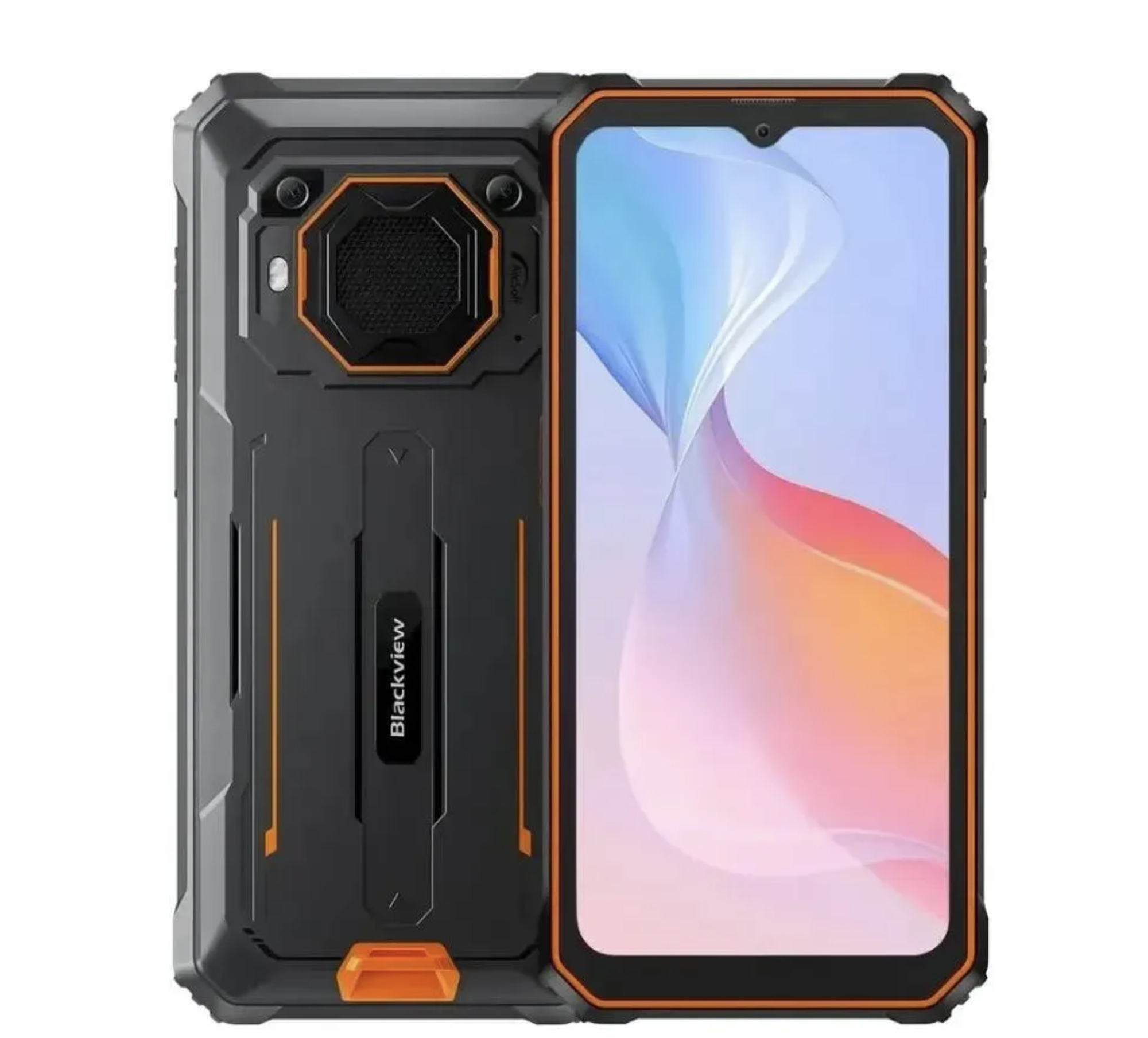 Смартфон BlackView BV6200 Plus, 8/256 ГБ, 11000 мAч, оранжевый/черный