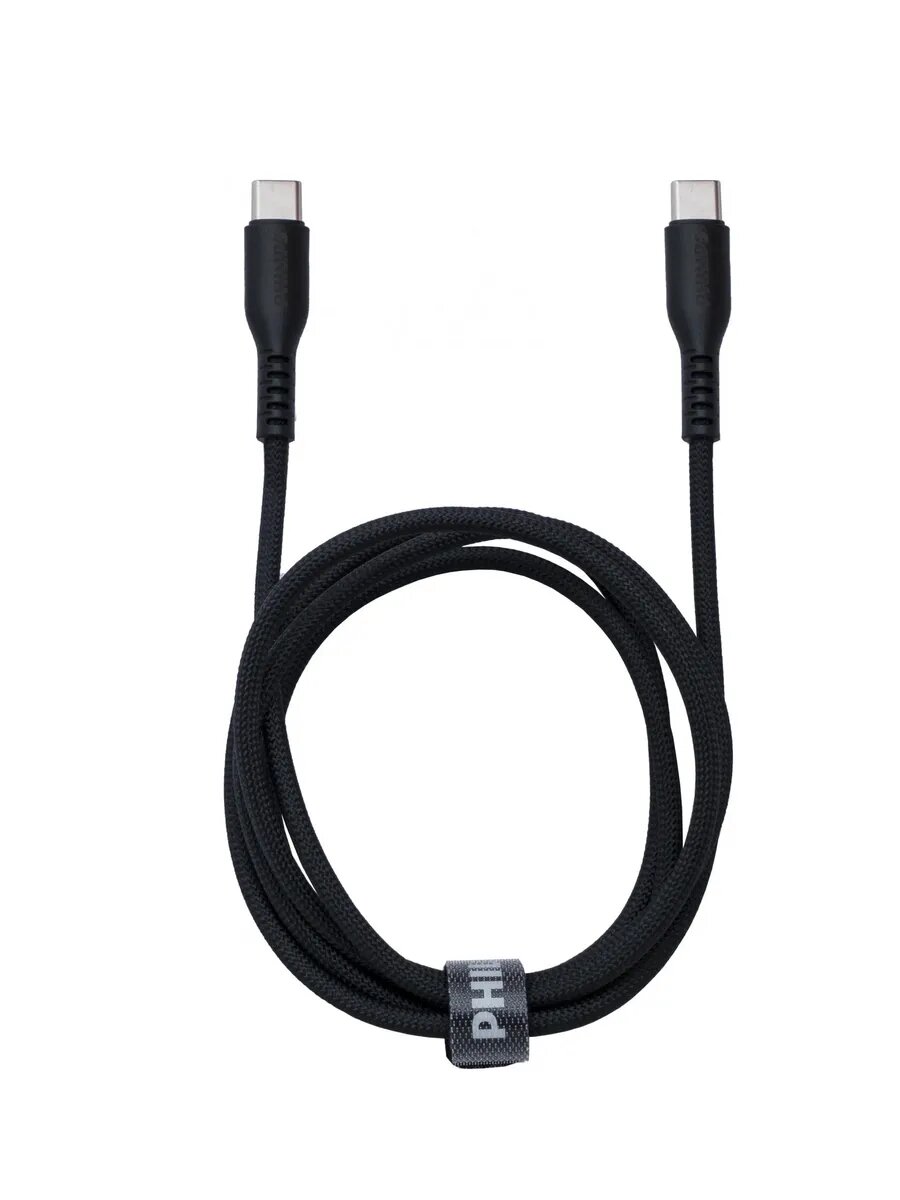 Кабель DLC8701 USB Type-C (m)-USB Type-C (m) 1.2м черный