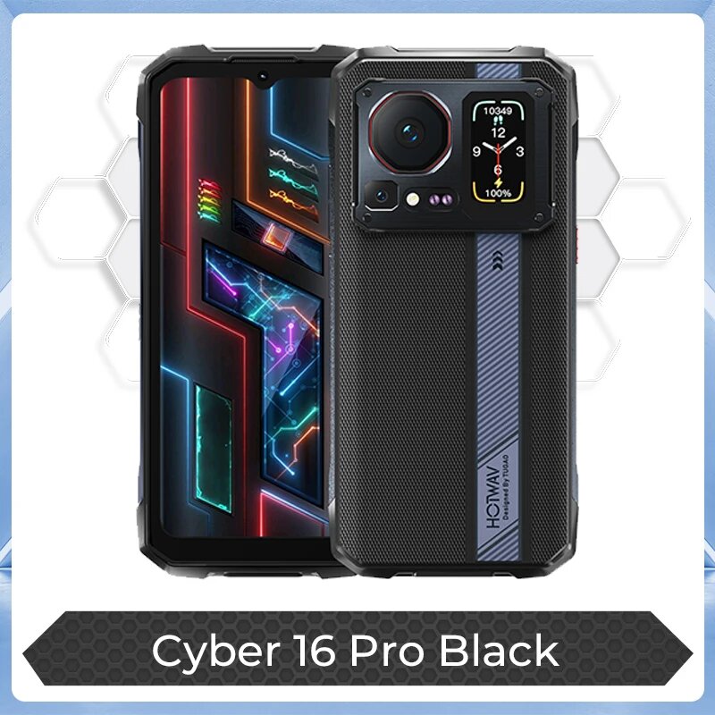 HOTWAV Cyber 16 Pro Black, Bluetooth Earphone в комплекте