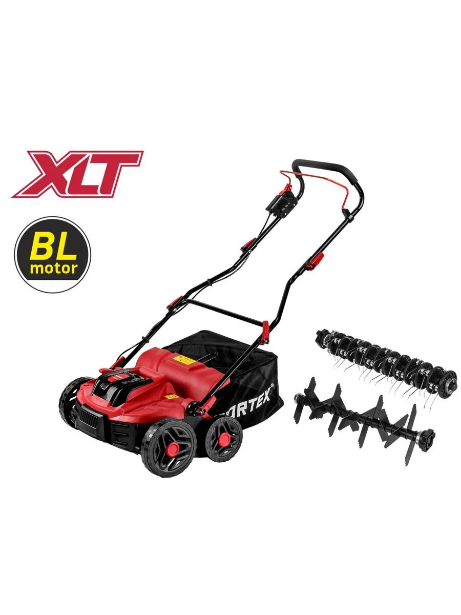 Аэратор-скарификатор для газона аккумуляторный WORTEX CAE 3736 Без аккумулятора и зарядного устройства (1334876)