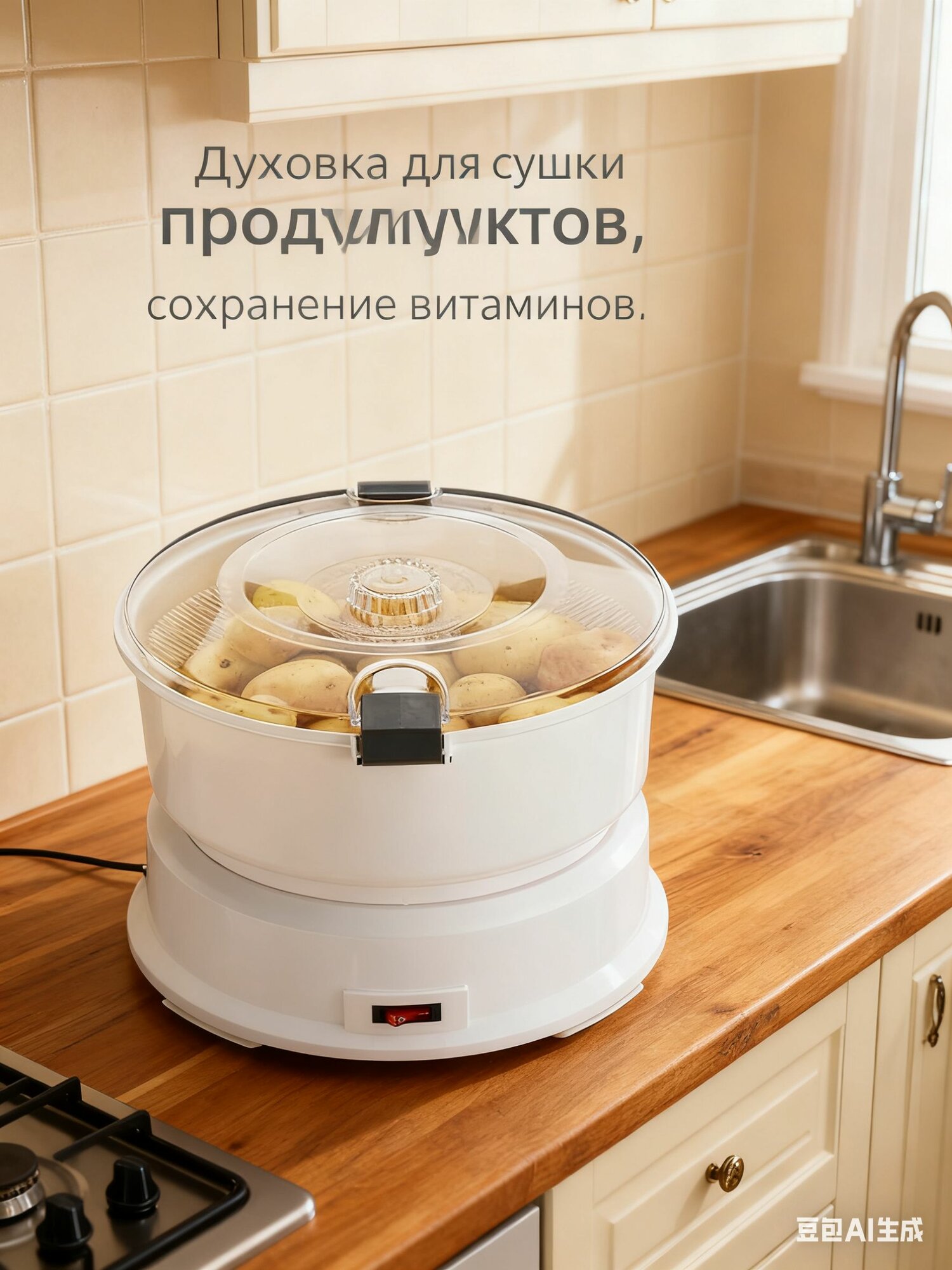 Картофелечистка электрическая белый Картофелечистка электрическая