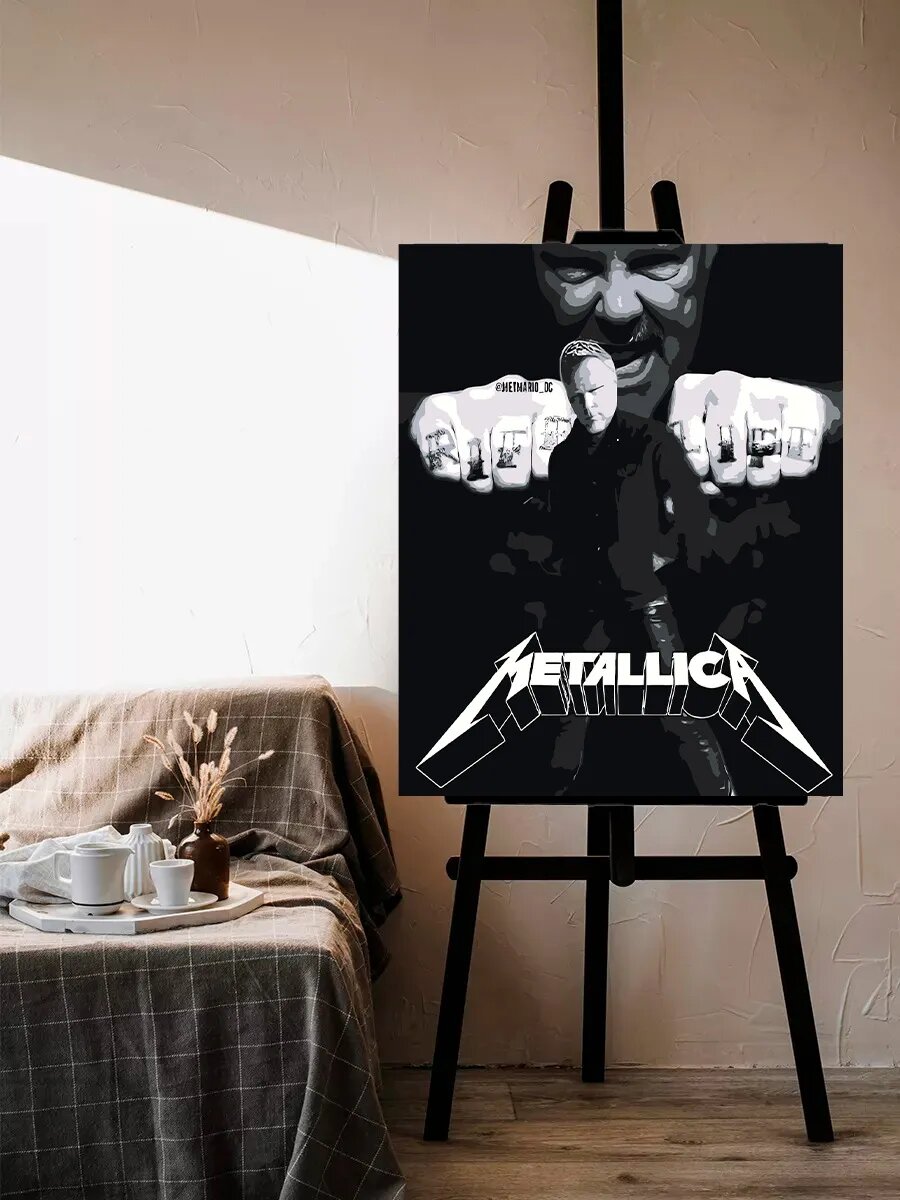 Картина по номерам Металлика Джеймс Хэтфилд James Hetfield