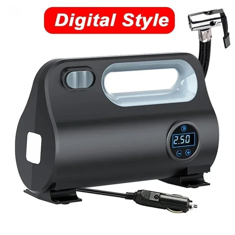 Компрессор автомобильный с цифровым манометром, 12 в пост. Тока, Digital