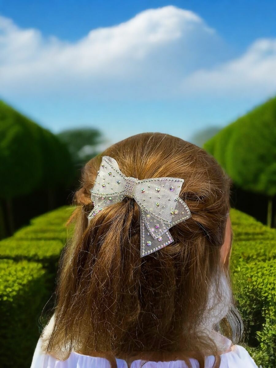 Заколка бант праздничный