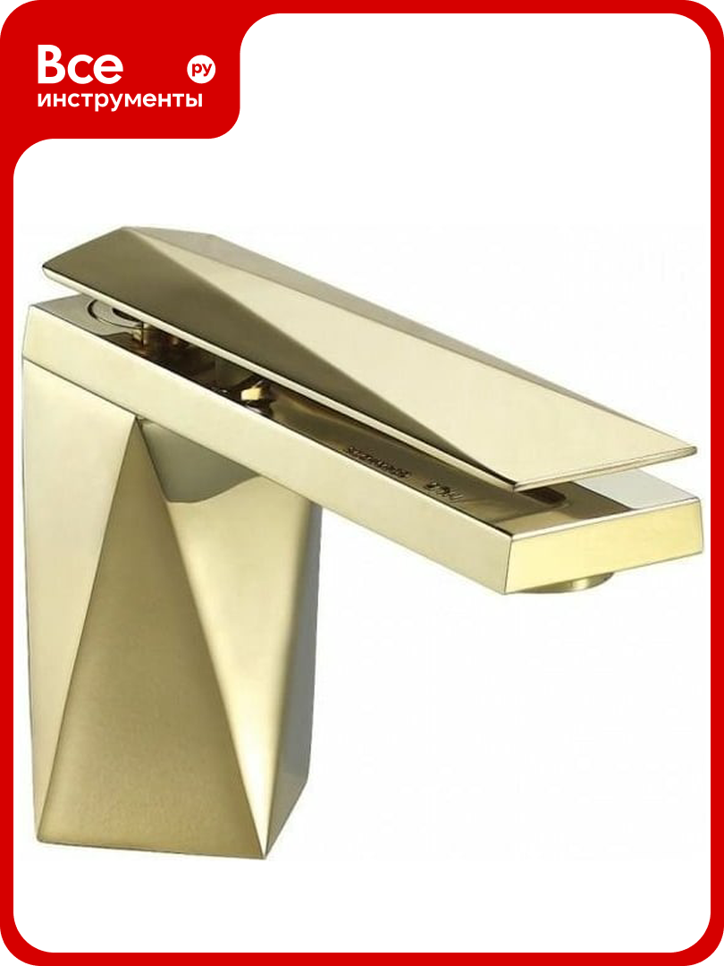 Смеситель для раковины Bravat DIAMOND золото F118102G-1-ENG
