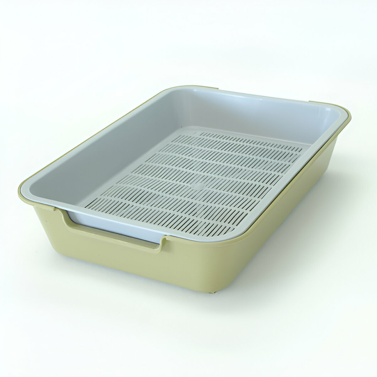 Туалет-лоток Homecat, для кошек, открытый, желтый, 37 см x 27 см x 8 см